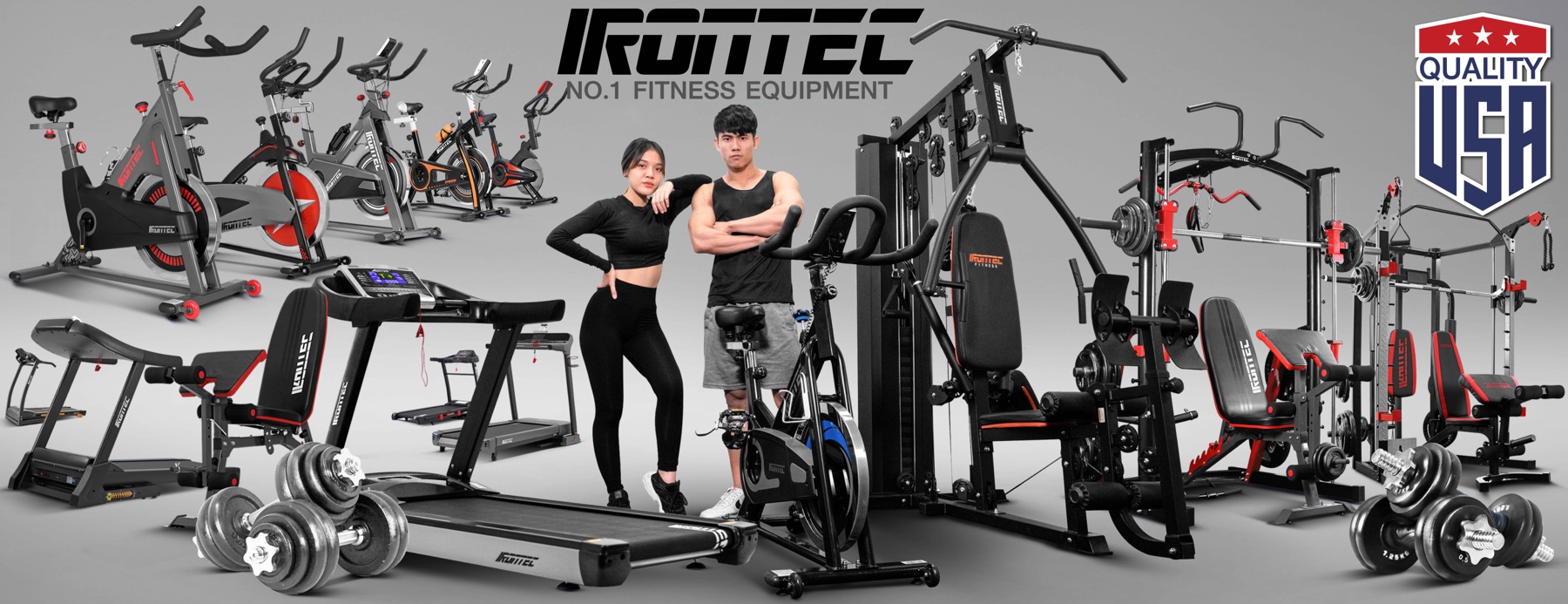 เครื่องออกกำลังกาย อันดับ 1 แบรนด์ IRONTEC ® (ไอรอนเทค)