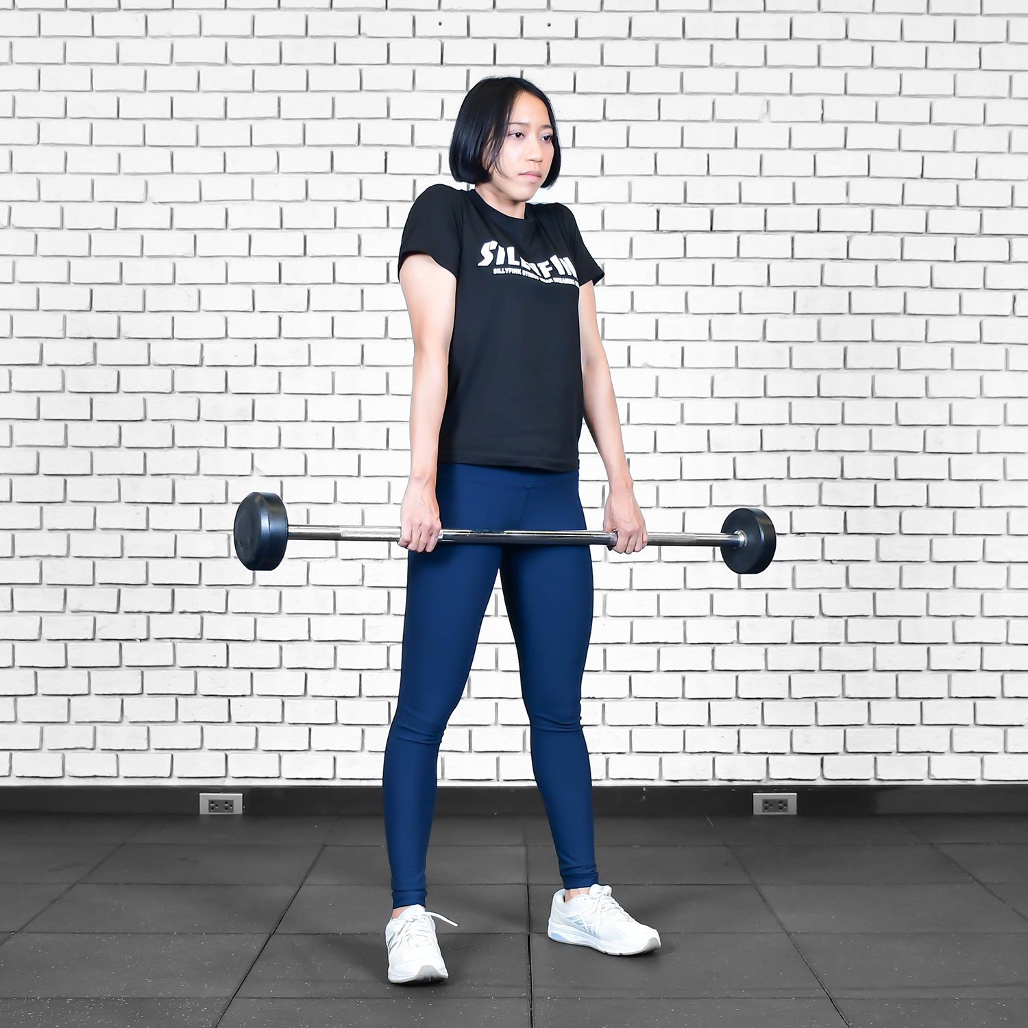 Barbell Shoulder Shrugs - เครื่องออกกําลังกาย IRONTEC