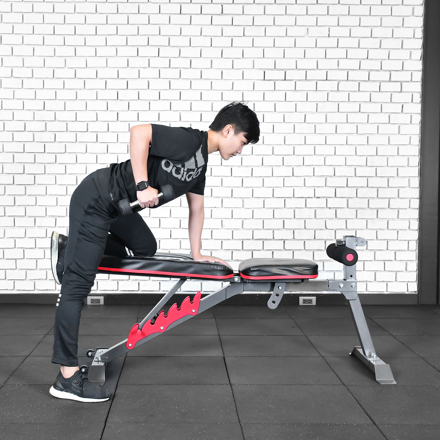 Single Or One Arm Dumbbell Bench Rows เครื่องออกกําลังกาย Irontec