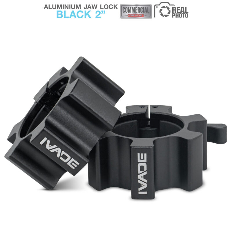 คลิปล็อคคานบาร์เบล 2 นิ้ว ALUMINIUM JAW LOCK สีดำ x2 ชิ้น (MD4046-BLACK ...